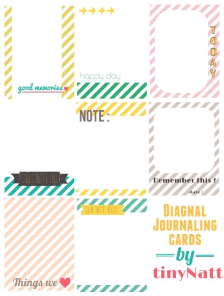 Freebie | Printable Journaling Cards – Scrap Booking