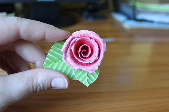 Tutorial Cardstock Flower Scrap Booking