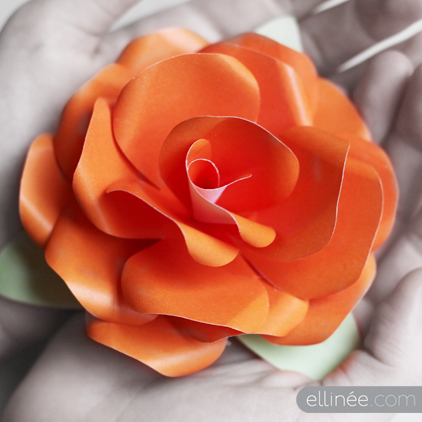 Tutorial Paper Rose Scrap Booking