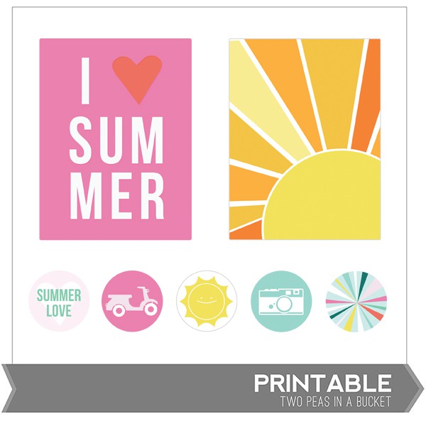 8 Summer scrapbook printables – Scrap Booking