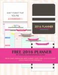 12 Printable Planners for 2016 – Scrap Booking