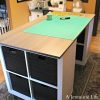 DIY Counter Height Craft Table with Storage – Scrap Booking