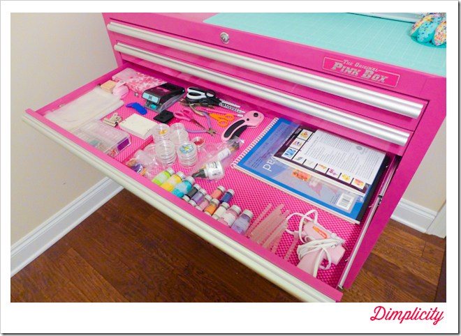 Rolling Craft Center in a Tool Box – Scrap Booking