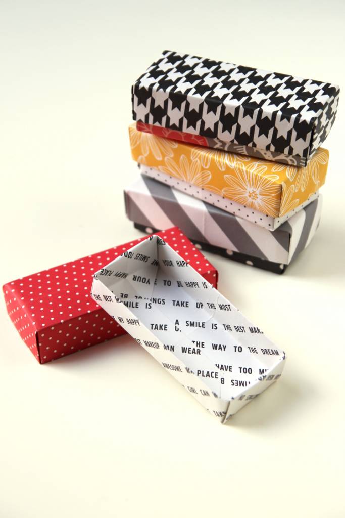 Diy Rectangular Origami Gift Boxes Scrap Booking