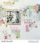 Pattern Paper and Foiled Holiday Layout – Scrap Booking