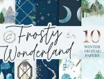Winter Digital Papers Download – Scrap Booking