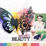 Rainbow Butterfly Scrapbook Layout – Scrap Booking