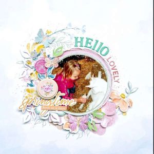 Hello Springtime Layout – Scrap Booking