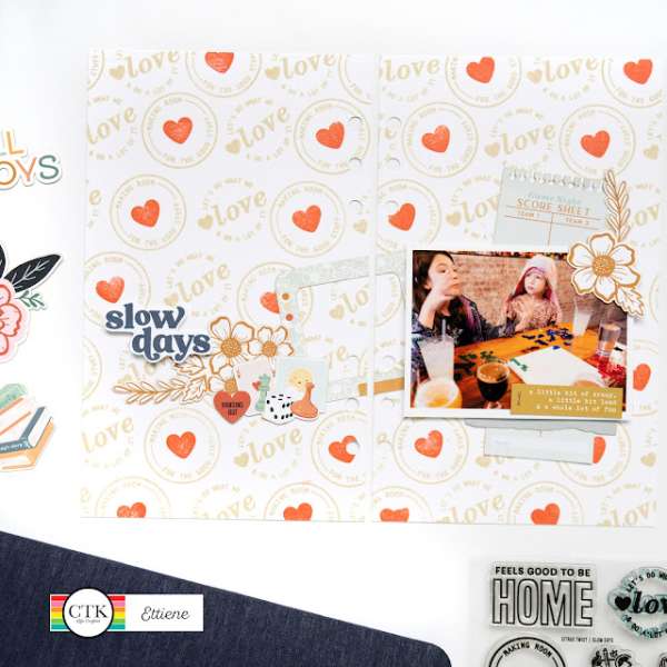 Tutorial Woven Ribbon Hearts Scrap Booking
