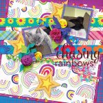 10 Rainbow Scrapbook Layouts and Mini Albums – Scrap Booking
