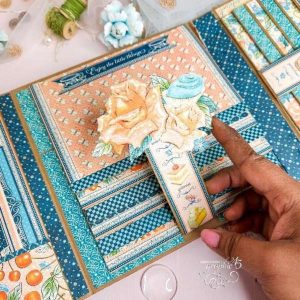 Interactive Tri-Fold Waterfall Mini Album Project – Scrap Booking