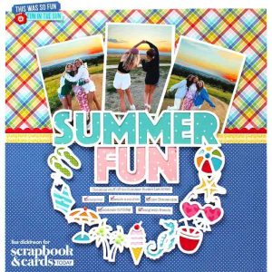 Summer Fun Wreath Die Cut File Freebie – Scrap Booking