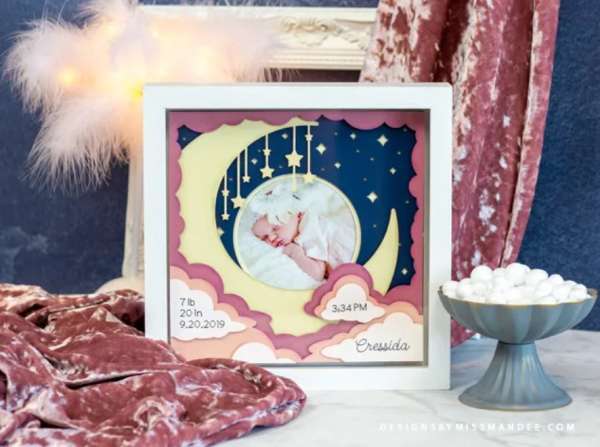 Free Baby Photo Frame Die Cut Files – Scrap Booking