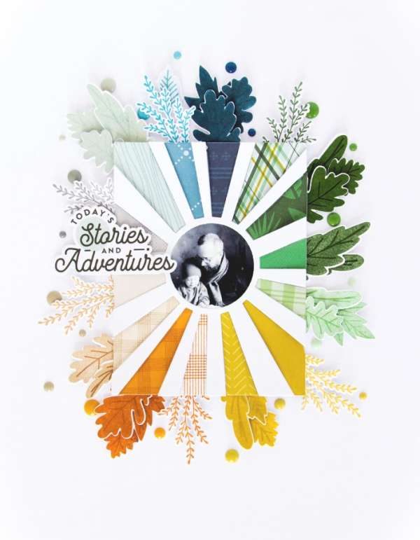 12 Sunburst Background Scrapbook Layout Ideas – Scrap Booking