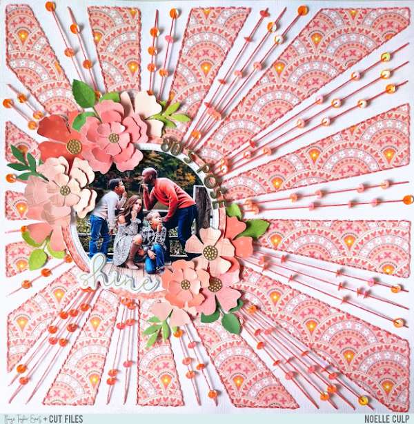 12 Sunburst Background Scrapbook Layout Ideas – Scrap Booking