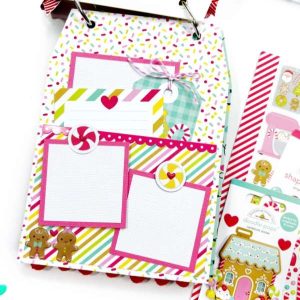 Gingerbread House Shaped Mini Scrapbook Album – Scrap Booking