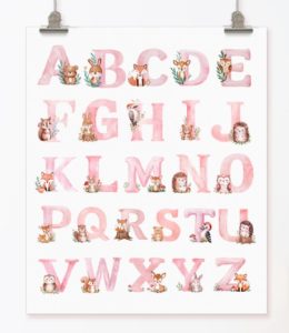 FREE Woodland Animal Alphabet Letters Download – Scrap Booking