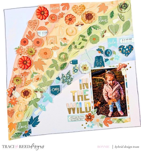 How to Make an Autumn Rainbow Scrapbook Layout – Scrap Booking