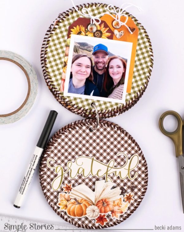 How to Create a Round Autumn Mini Album – Scrap Booking
