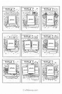 9 Fireworks and 4th of July Scrapbook Layout Templates – Scrap Booking