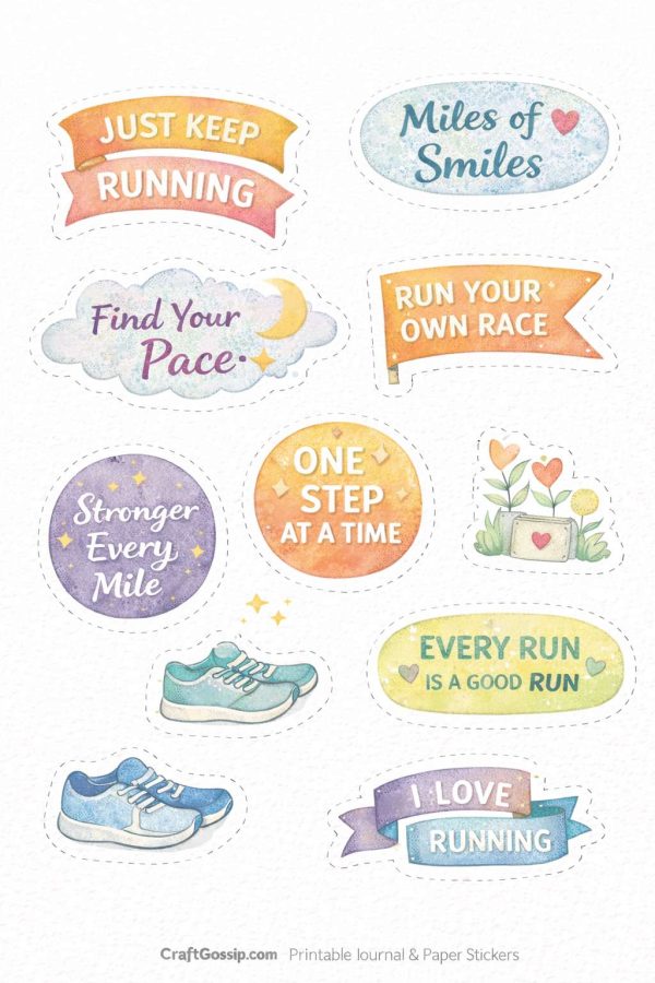 Printable Paper Stickers for Planners and Journals – Whimsical ...