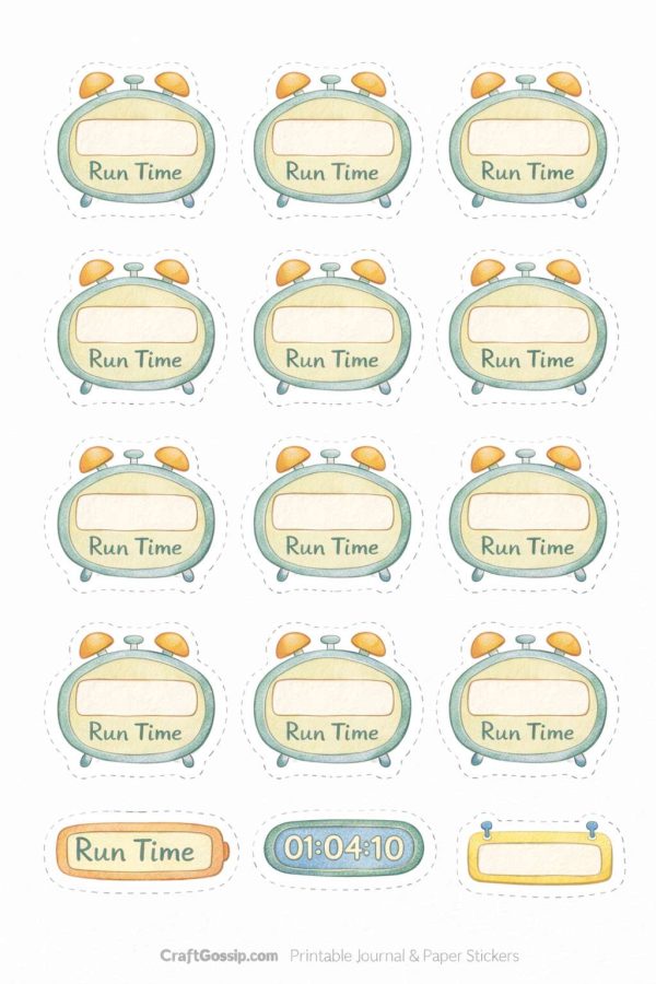 Printable Paper Stickers for Planners and Journals – Whimsical ...